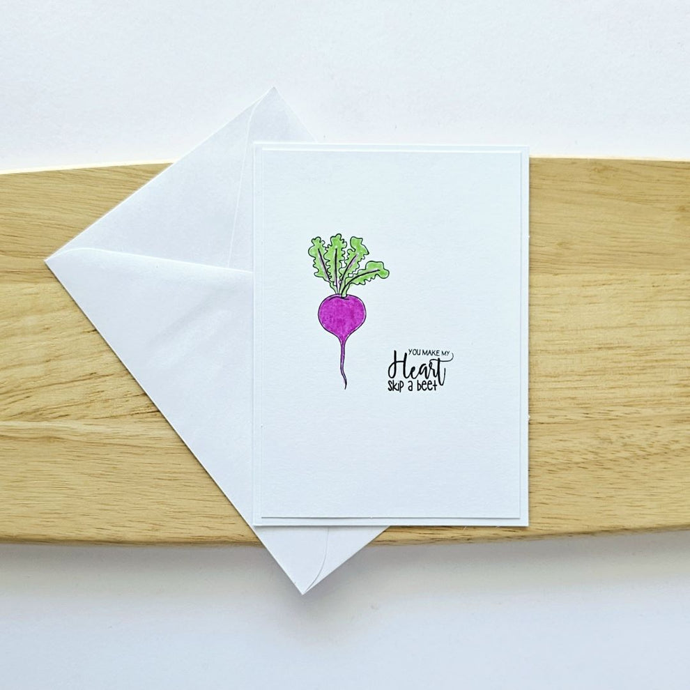 Fruit Pun | Valentine's Day Card | Skip a Beet Love Card – Cards and Crafts By Susie